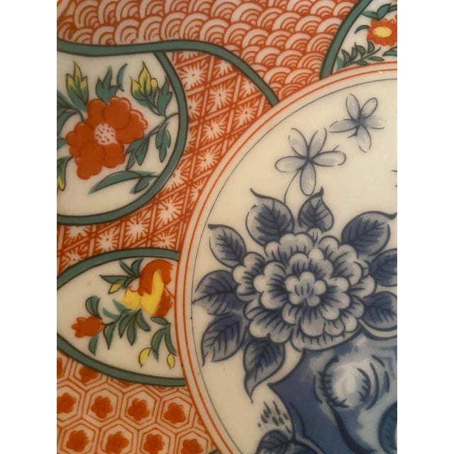 1970s Asian Style Plate With Bluebird From Japan | Chairish