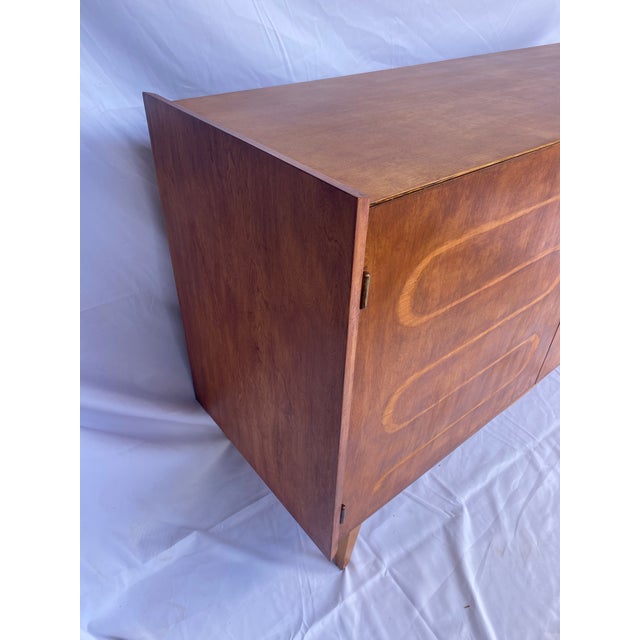 1960s Rustic Inlayed Baltic Birch Midcentury Modern Sideboard | Chairish