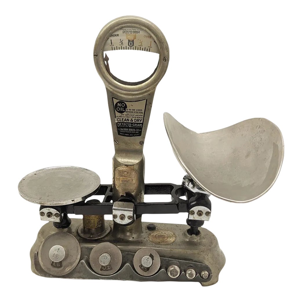 1940s Scale Detecto Gram From Jacobs Bros. Co. | Chairish