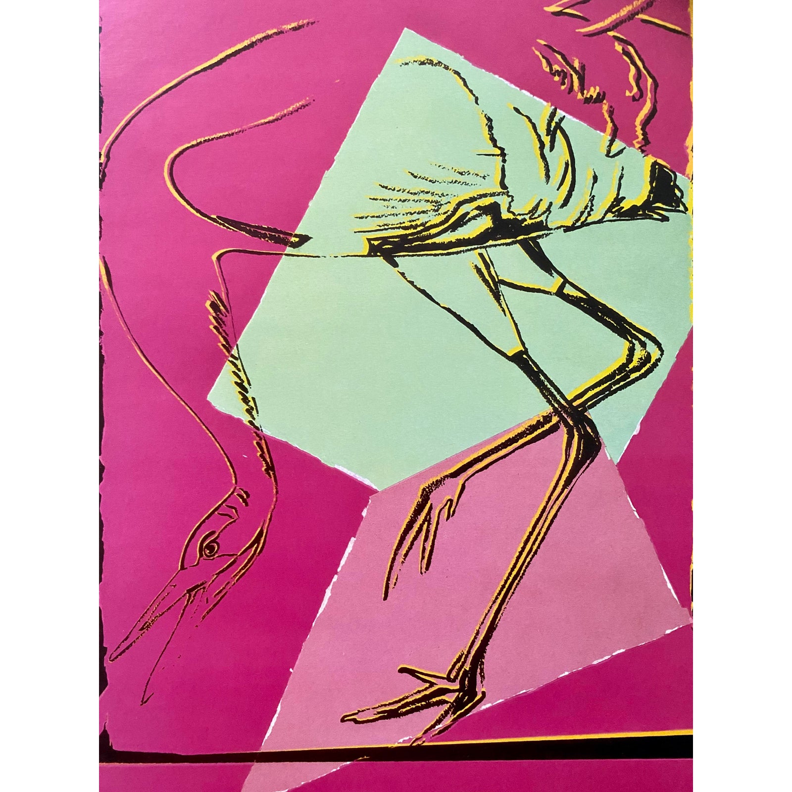 1990s Andy Warhol Estate " Whooping Crane - 1986" Vanishing Animals ...