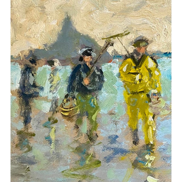 2010s Post-Impressionist Figurative Landscape French Oil/Gouache on ...