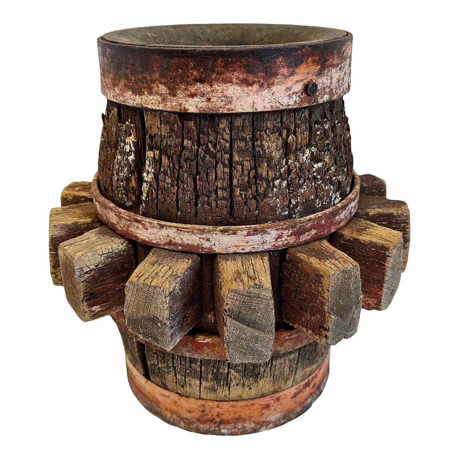 Antique Wagon Wheel Hub Primitive Décor | Chairish