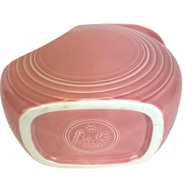 Fiestaware Rose Disc Pitcher | Chairish