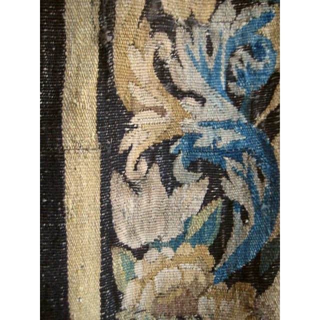 Early 1700s Aubusson Verdure With Rabbits Tapestry | Chairish