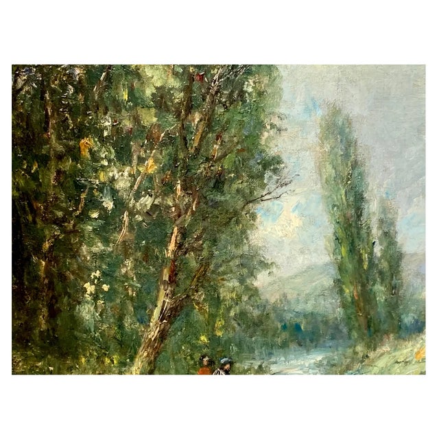 Late 19th Century French Impressionist Landscape Painting, Barbizon ...