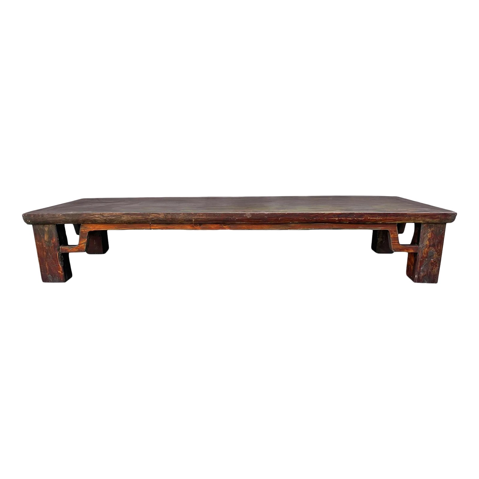Antique Large Low Monk Coffee Table | Chairish