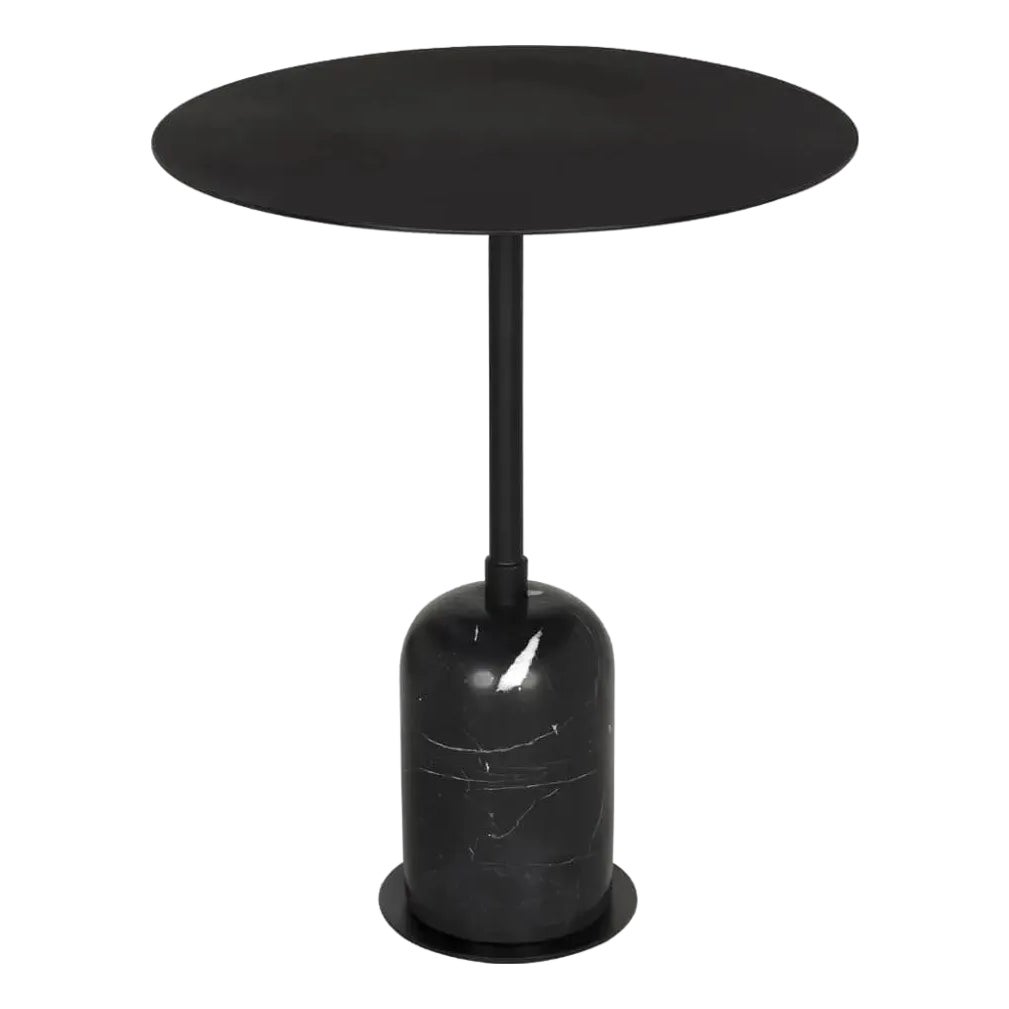Shantu Side Table with Metal Top | Chairish
