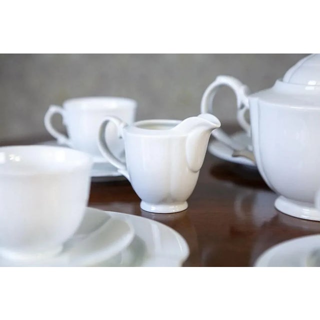 New Porcelain Bogucice Tea Set for 6 People - Perla White- 15 Pieces ...