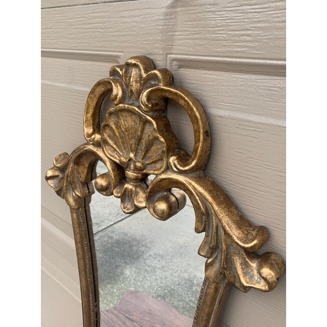 Italian Rococo Baroque Gold Wall Mirror | Chairish