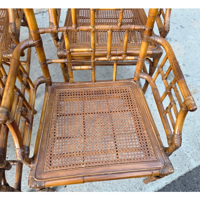 Vintage Set of Milling Road by Baker Furniture Bamboo and Cane Bottom ...