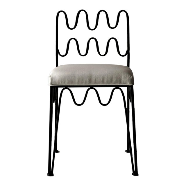 Wave Modern Chair, Black | Chairish