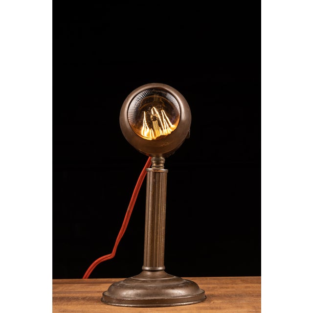 Vintage 1920s Art Deco Convex Eye Spotlight | Chairish