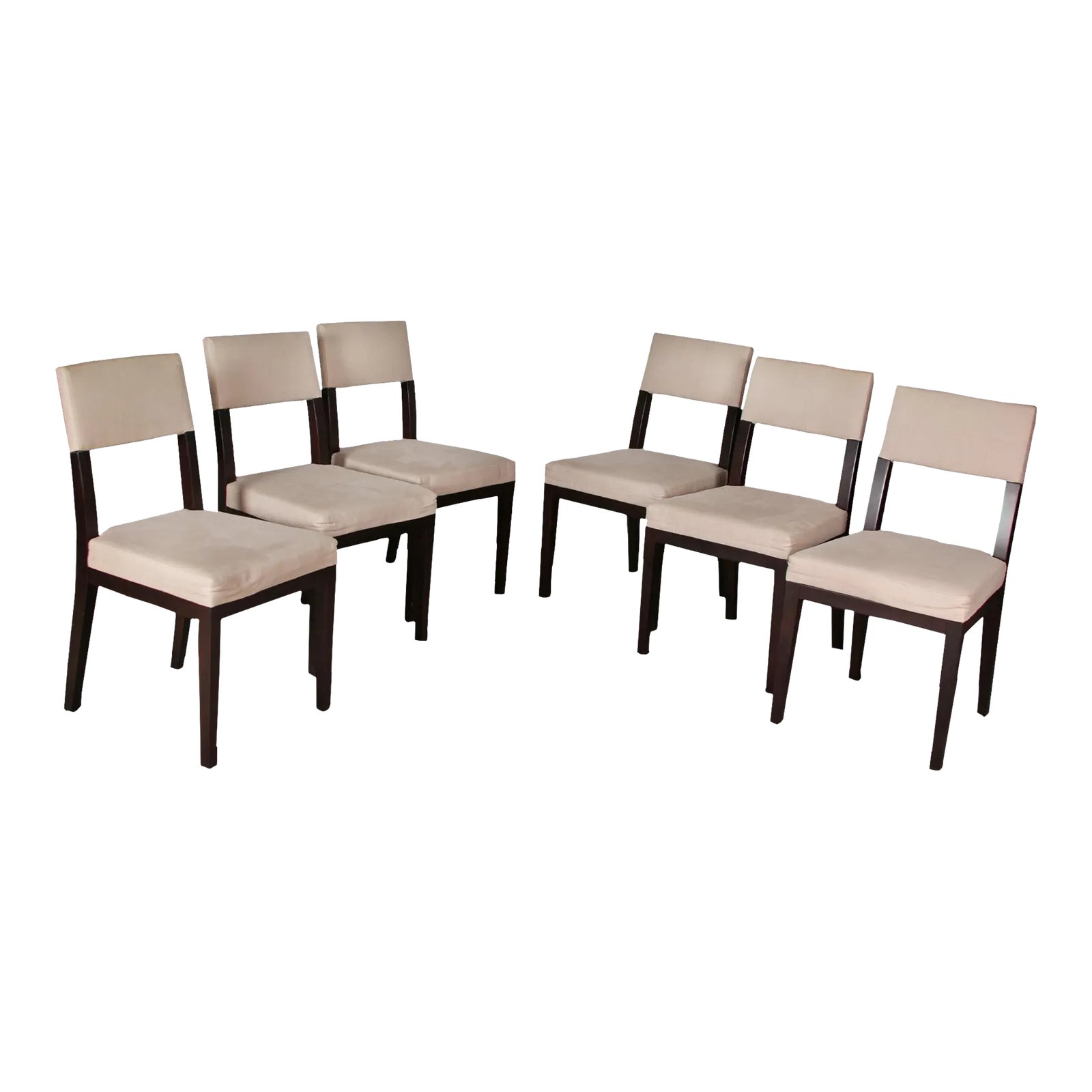 Modern Custom Dining Chairs - Set of 6 | Chairish