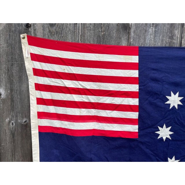 Vintage American Revolutionary Flag Cotton 1976 Easton Pa. | Chairish