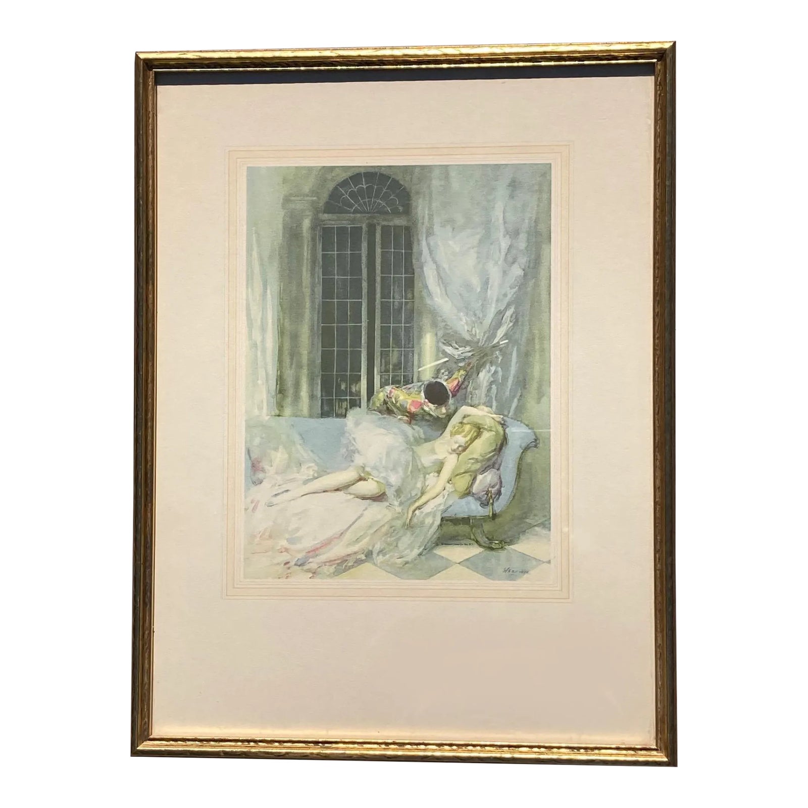 Edward Gross, Printer. Herman Webster, Artist. Art Deco Print of ...