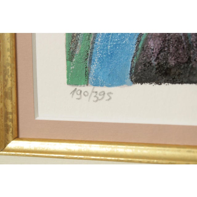 Mid 20th Century "In the Cafe" Serigraph Print by Zule Moskowitz | Chairish