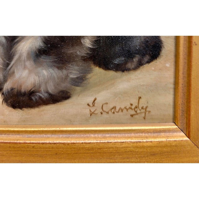 Laura Cassidy -Portrait of Two Schnauzer Dogs -Oil Painting | Chairish