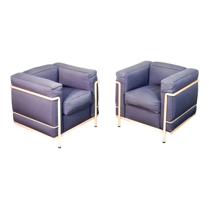 LC2 Armchairs by Le Corbusier for Cassina, Set of 2 | Chairish
