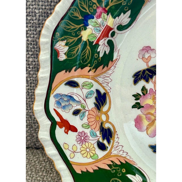 Early 20th Century Mason's Ironstone Plate - the Flying Bird | Chairish