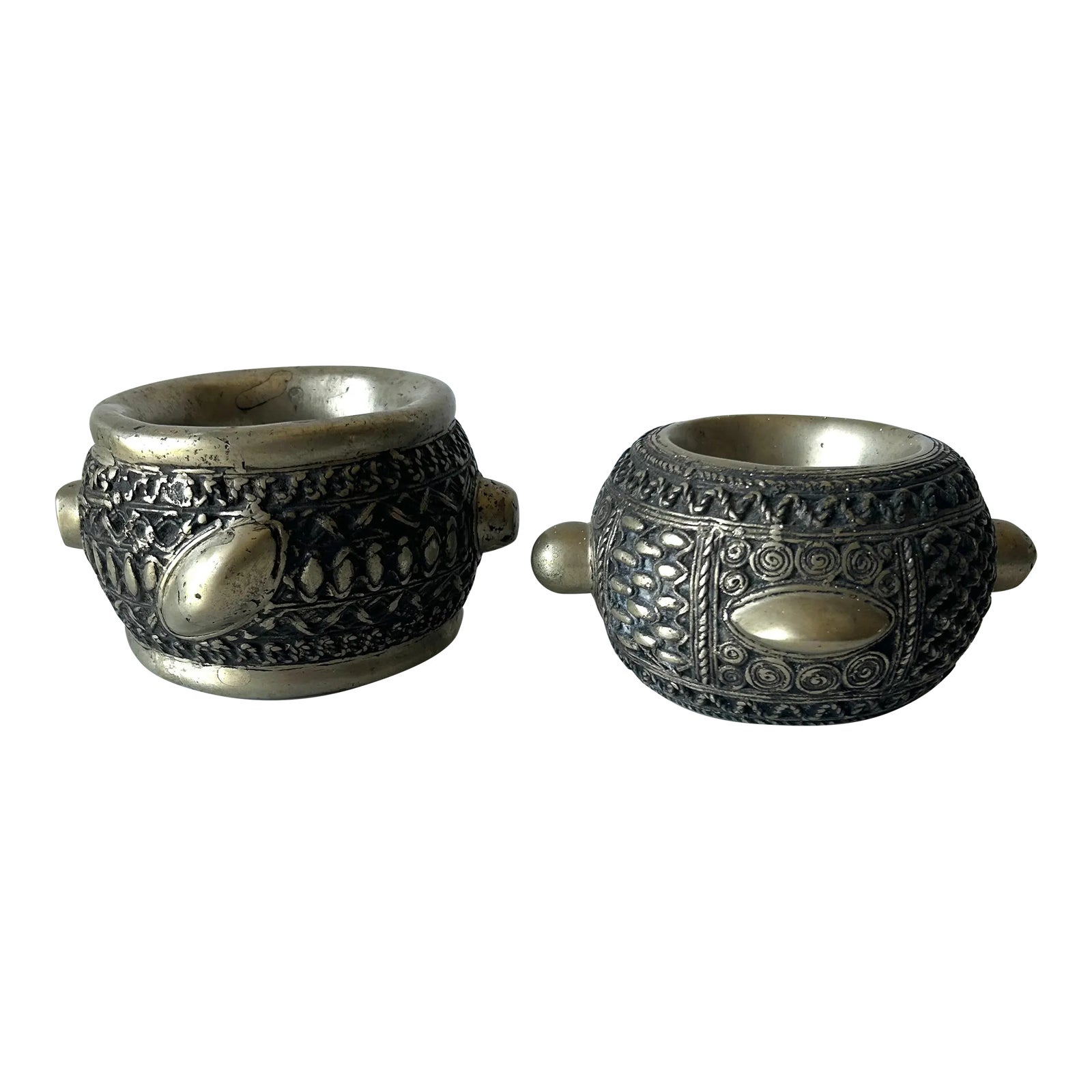 Vintage Pair of West African Manilla Currency Bracelets Pre-1940 | Chairish