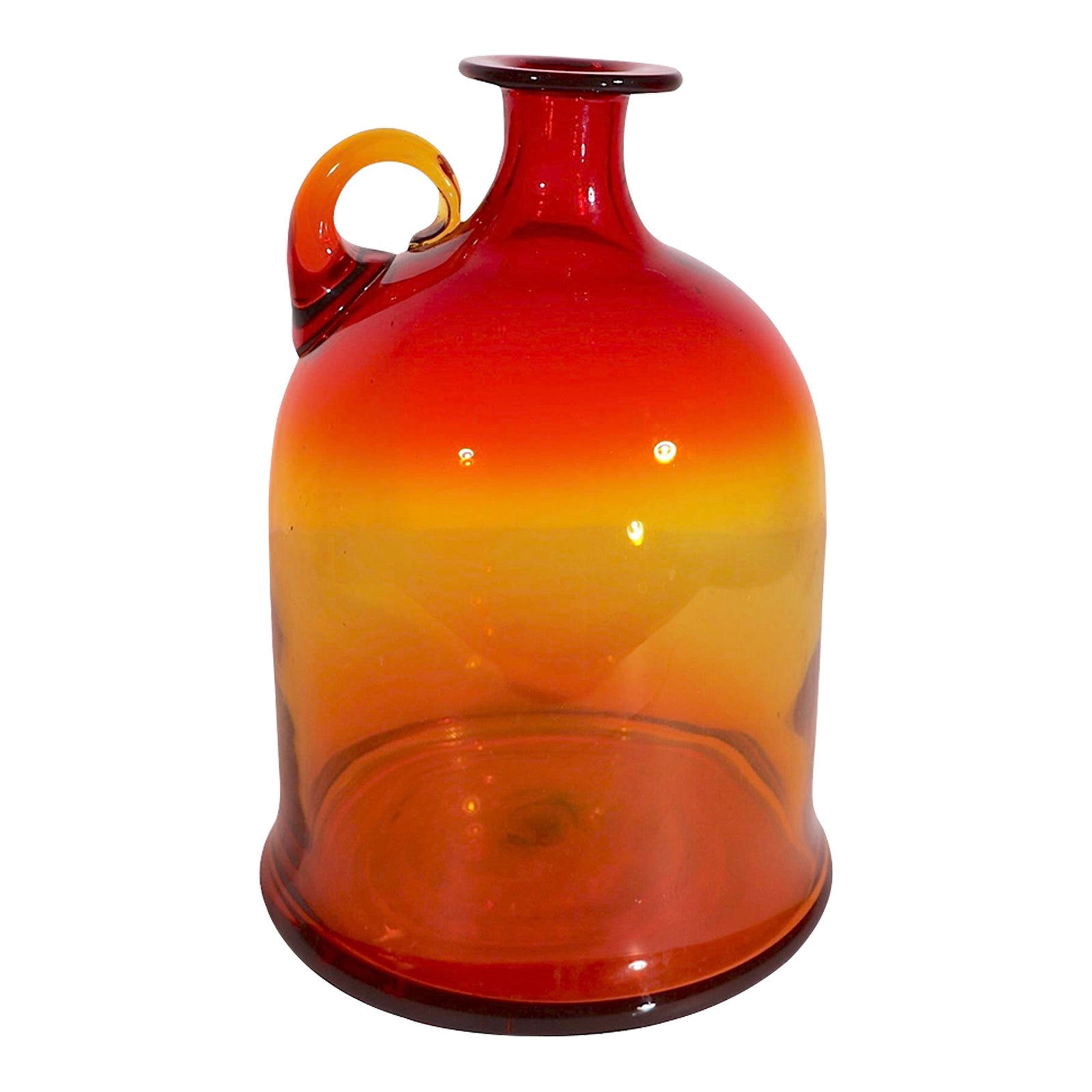 Mid Century Moonshine Jug by Blenko C 1970's | Chairish