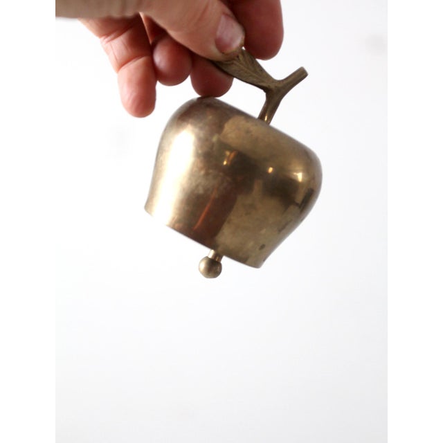 Vintage Brass Apple Bell | Chairish