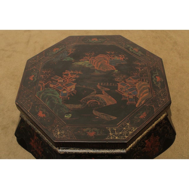 Vintage Chinoiserie Decorated Taborets, Stands - A Pair | Chairish