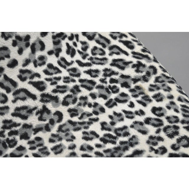 Modern Leopard Print Chrome Swivel Lounge Chair | Chairish