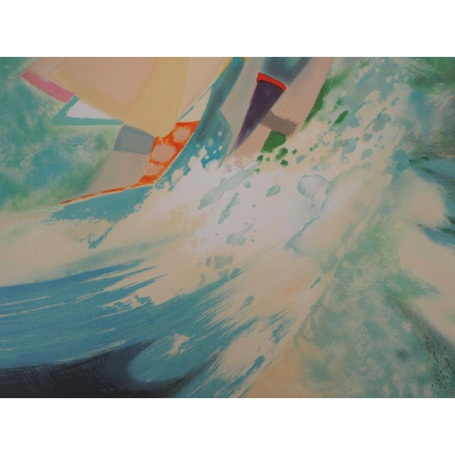 Daniel Gelis, Bateau en haute mer, Lithograph | Chairish