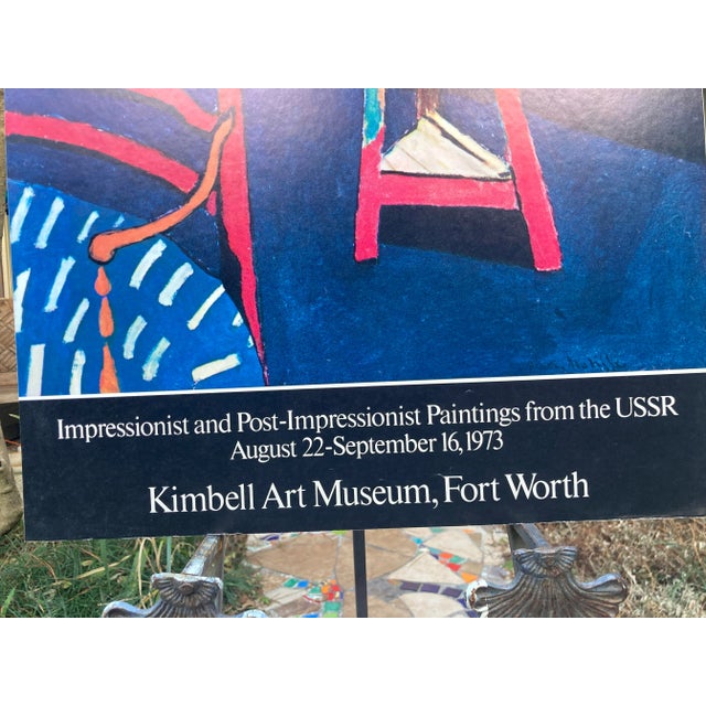 1973 Kimbell Art Museum Post-Impressionist Exhibition Poster | Chairish