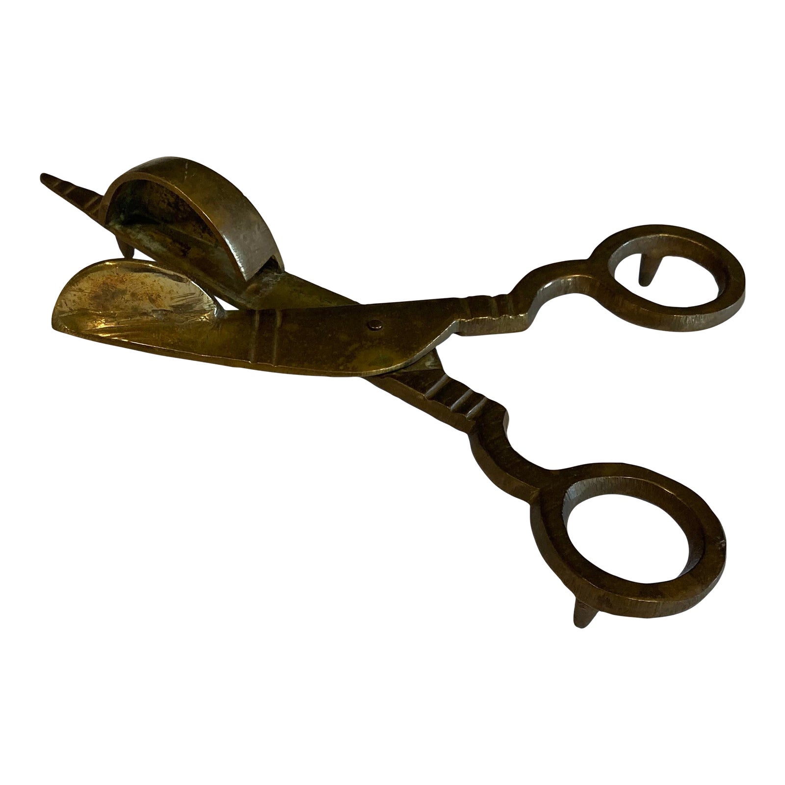Mid-Century Solid Brass Candle Snuffer Scissors | Chairish