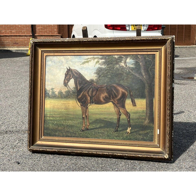 Timothy B Whitby, Red Knight, 1916, Oil on Canvas, Framed | Chairish
