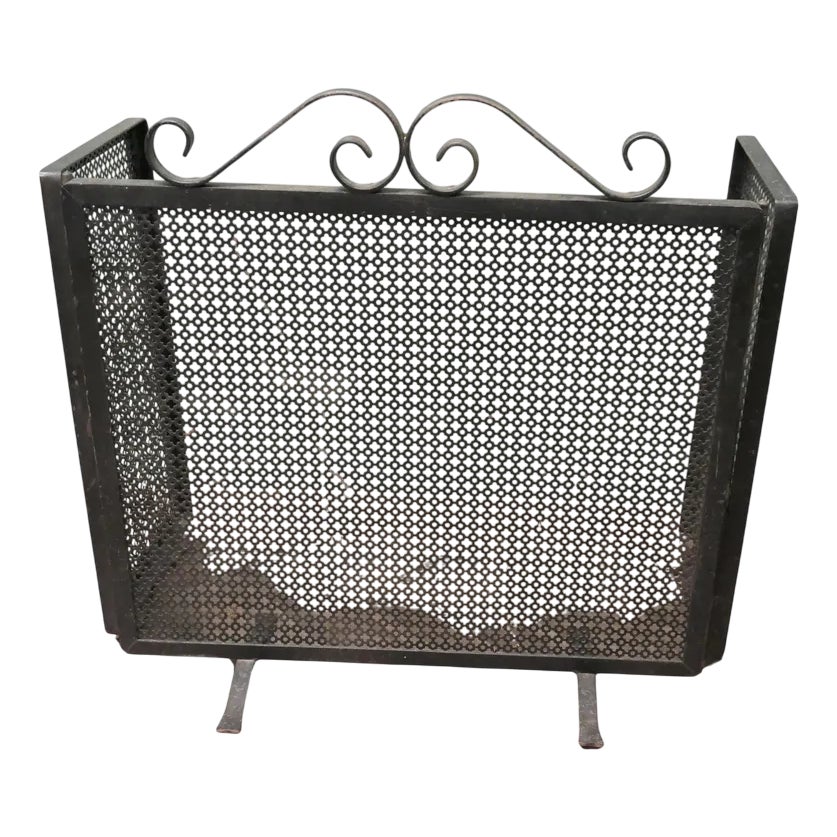 Iron Fire Guard, 1920s | Chairish