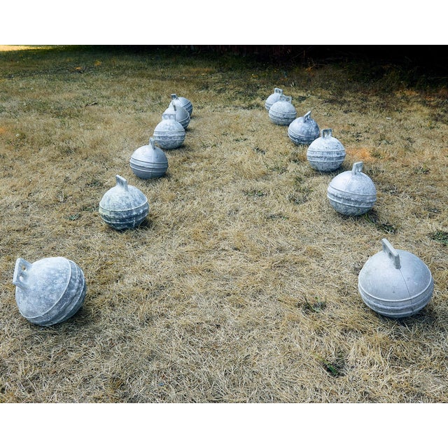 1940s Metal Fishing Buoys / Floats - Set of 12 | Chairish