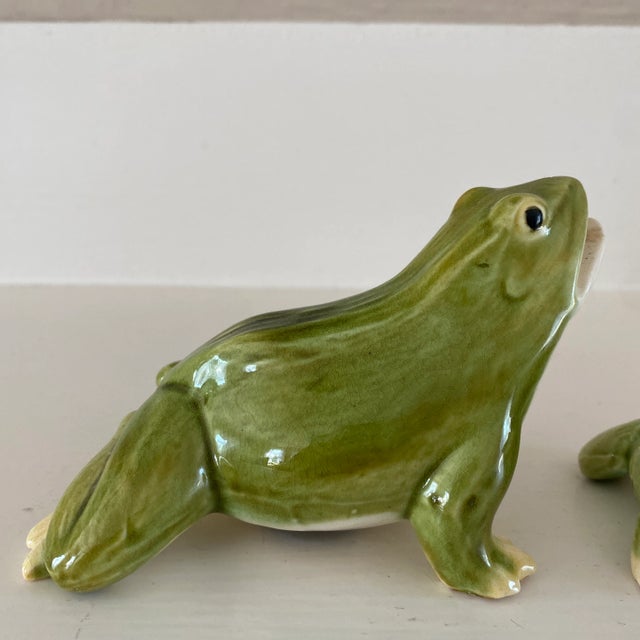 Chinese Export Frog and Tadpole Figurines - Set of 2 | Chairish