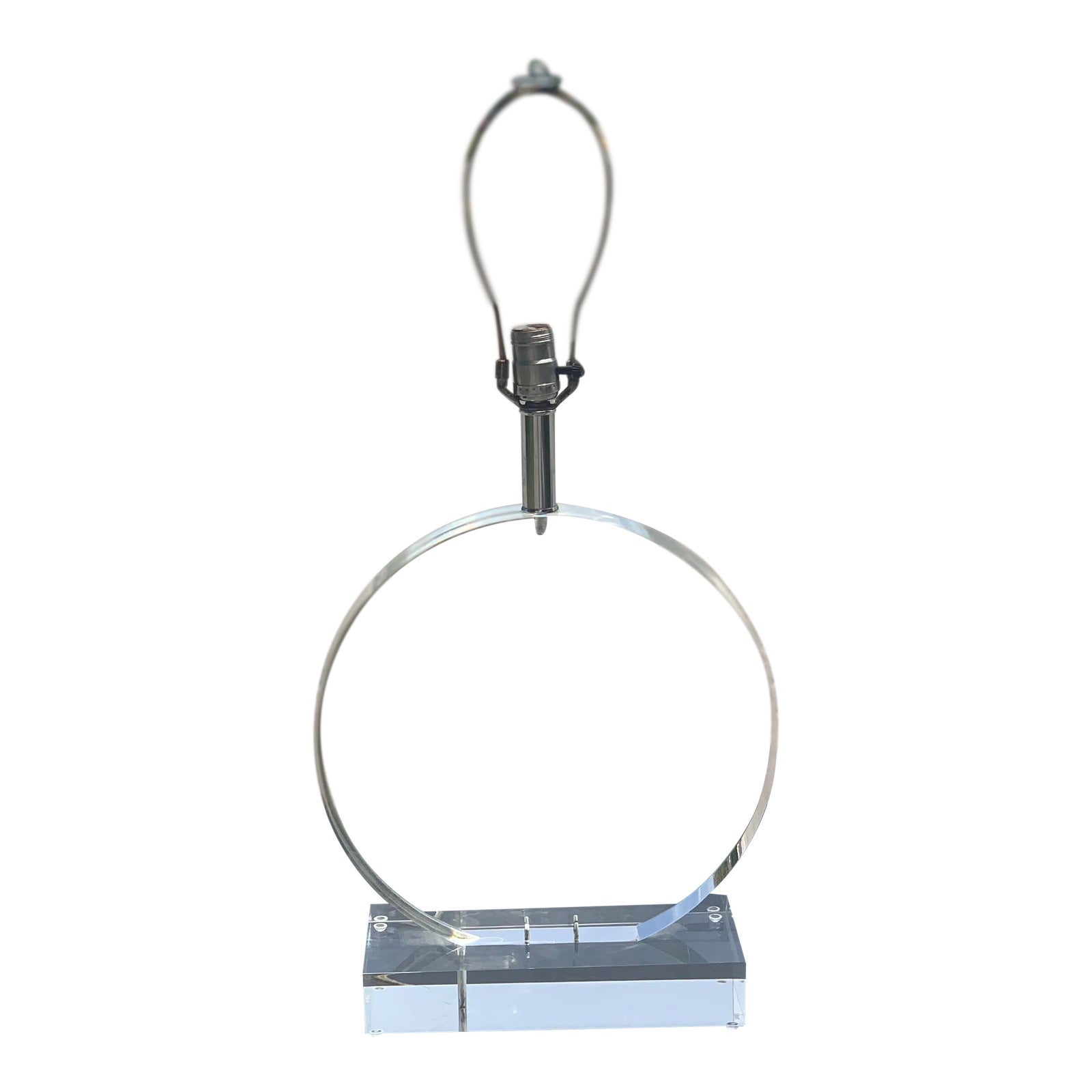 Springer Style Lucite Lamp Signed Marlee Vintage French | Chairish