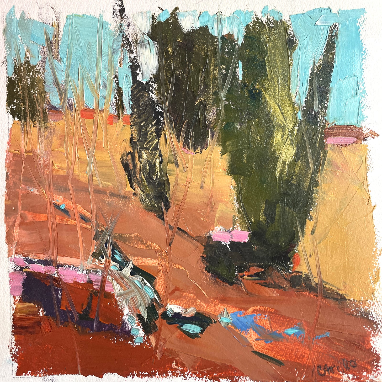 “Sedona” Original Oil Painting on Fabriano Paper by Cindy Carrillo ...