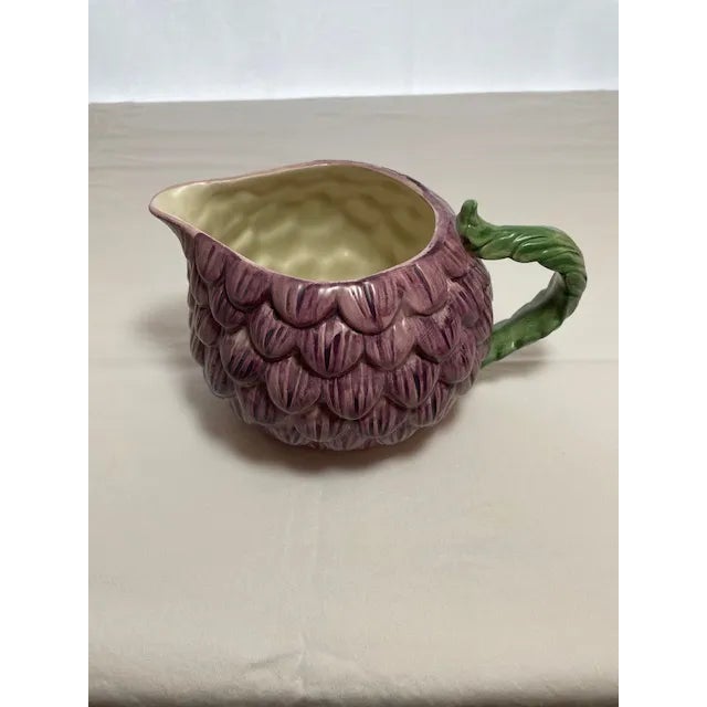 Vintage 1980s Purple Grapes Pitcher | Chairish