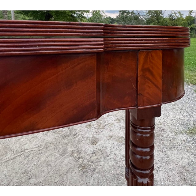 Antique Federal Mahogany Sheraton Card Table Circa 1820’s | Chairish