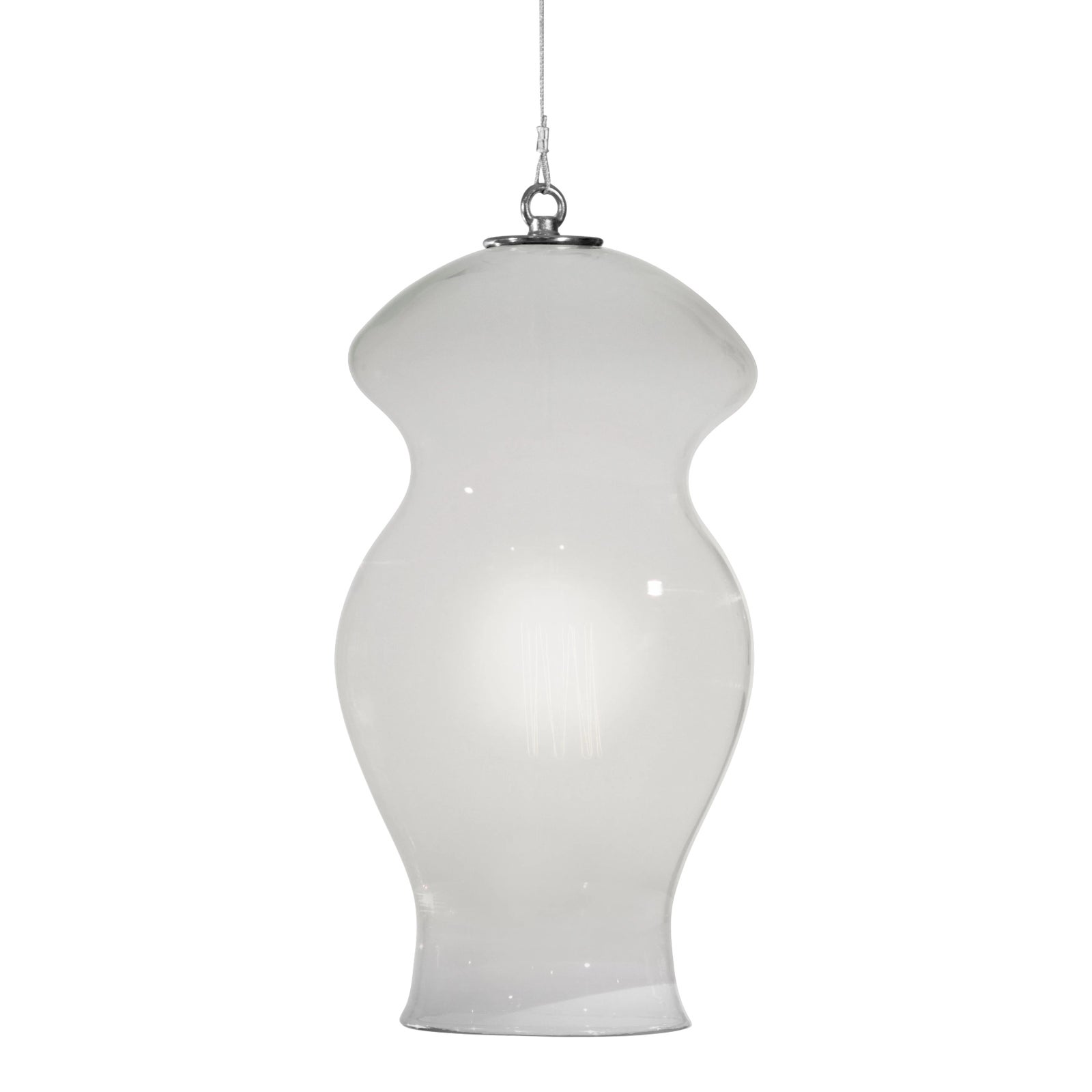 Sol Pendant Light from the Versuvius Collection in Opal | Chairish