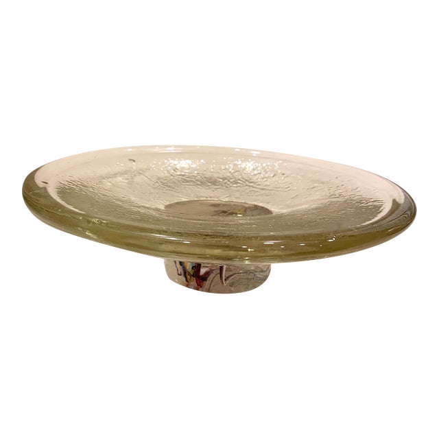 1940s Early Blenko Pedestal Bowl | Chairish