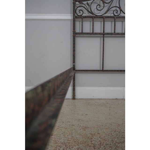 Queen Size Wrought Iron Poster Bed | Chairish