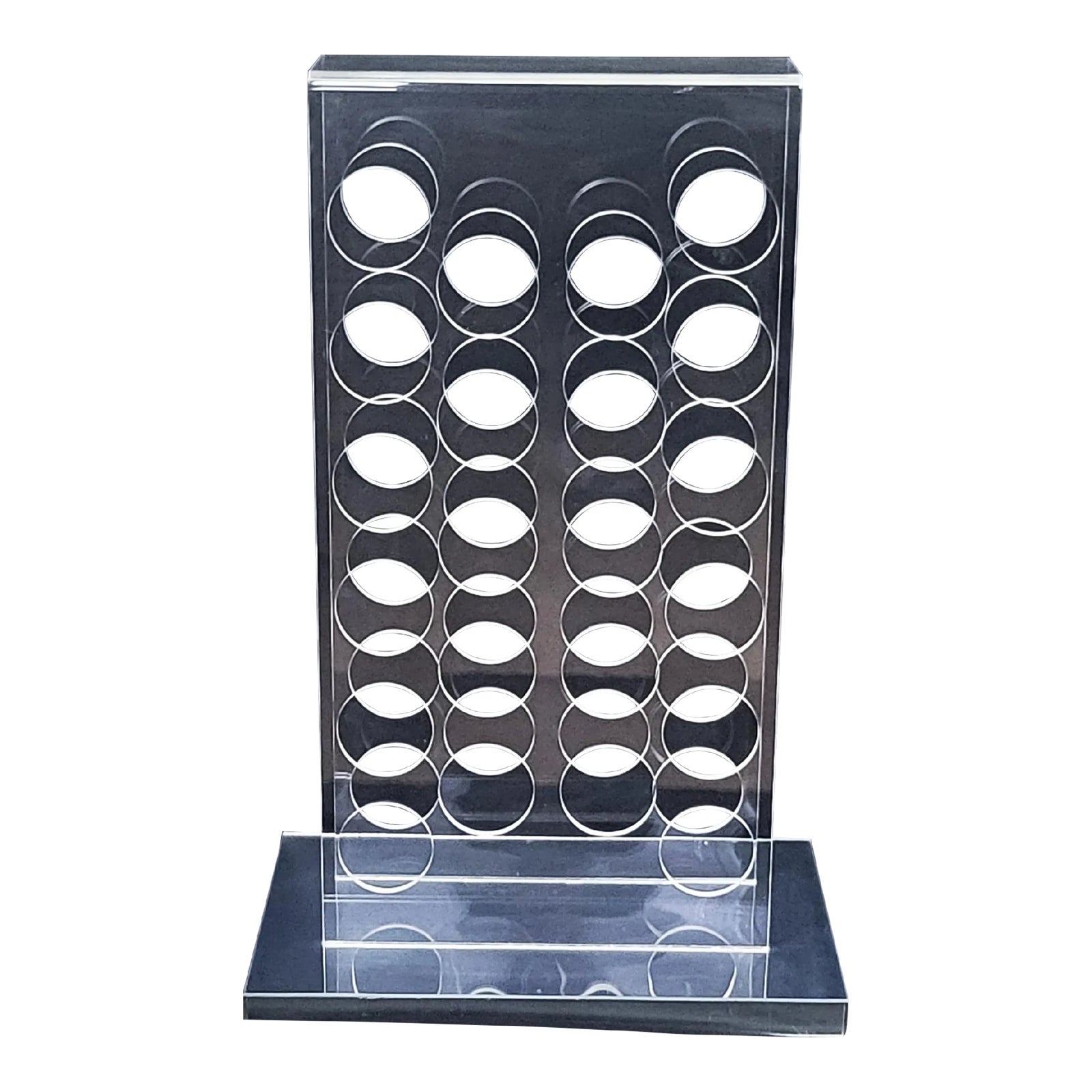 Milo Baughman Thayer Coggin Lucite & Mirror 3 Foot Tall Wine Rack ...