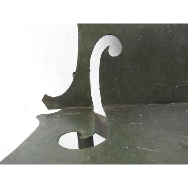 Vintage Metal Violin Chair in the Style of Arman | Chairish