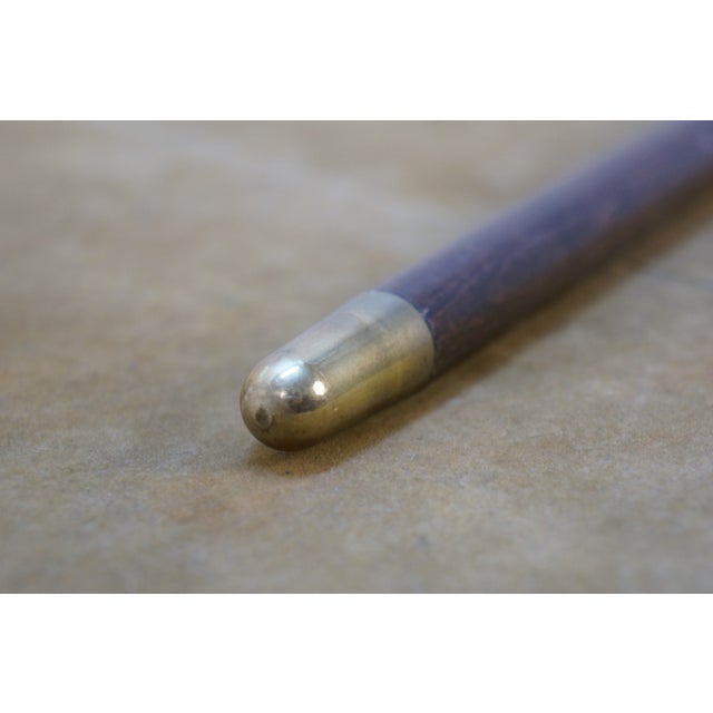 Late 20th Century Oak Elk Stag Horn Antler Handle Walking Stick Cane ...