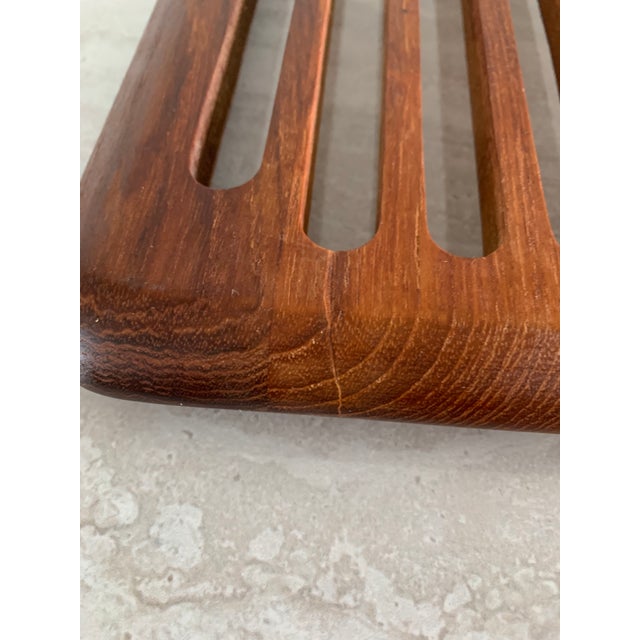 Vintage Danish Modern Style Teak Wood Trivet | Chairish
