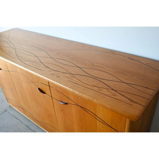 Bespoke Cabinet With Carved Inlay by Robert Squire Bierbaum, 1995 ...