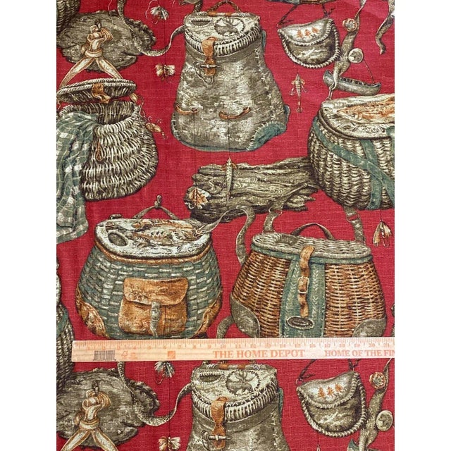 Vintage Stroheim & Romann Baskets Print Upholstery Drapery Fabric- 1 ...