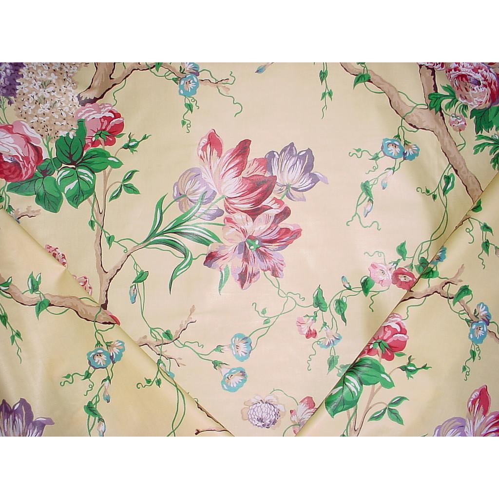 Bassett McNabb Cassandra - Flowering Branch Floral Luxury Cotton Chintz ...