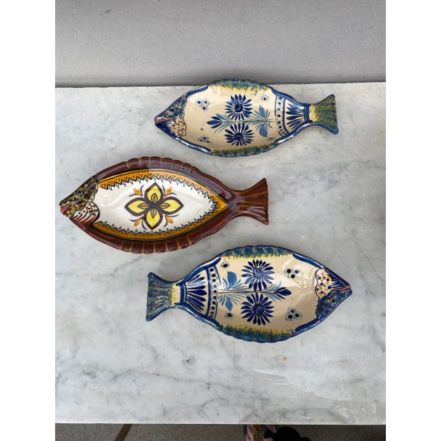 French Faience Blue & White Fish Platter Henriot Quimper, Circa 1930 ...